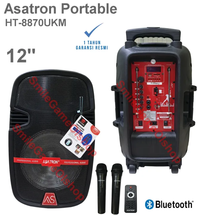 Asatron portable wireless HT-8870UKM free 2 mic wireless - Bluetooth ...
