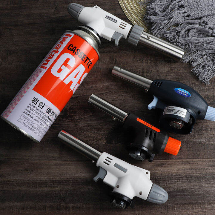 ***Ready Stock现货💮Auto Gas Burning Gun 便携式高温喷火枪小焊枪烧毛卡式炉气罐瓦斯丁烷火焰炙烤寿司料理 ...
