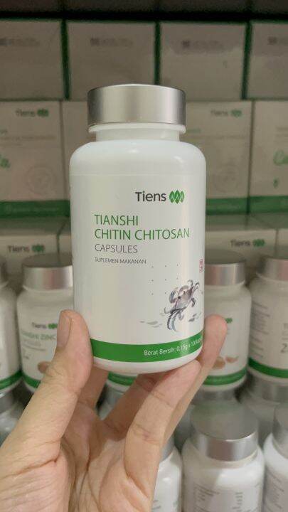 Chitin Chitosan Capsules isi 100 Kapsul Suplemen yang Mengandung Serat ...