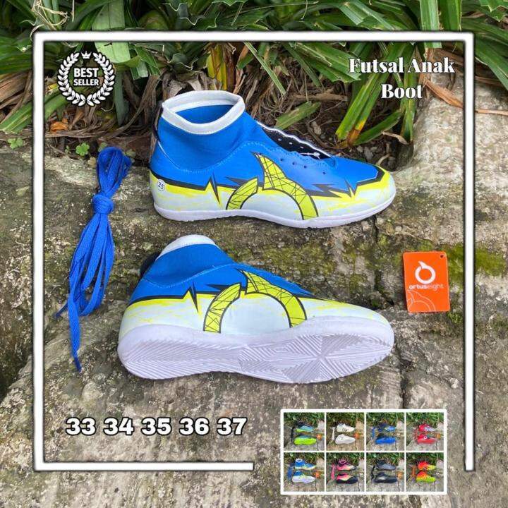 Sepatu Futsal Anak TK SD SMP Ortus Raiden Pakai Boots Made In Indo ...