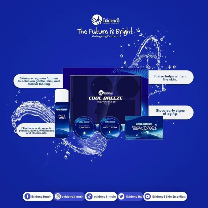 Legit Evidenc3 Cool Breeze Rejuvenating set for MEN - GodsFavorBoutique | Lazada PH