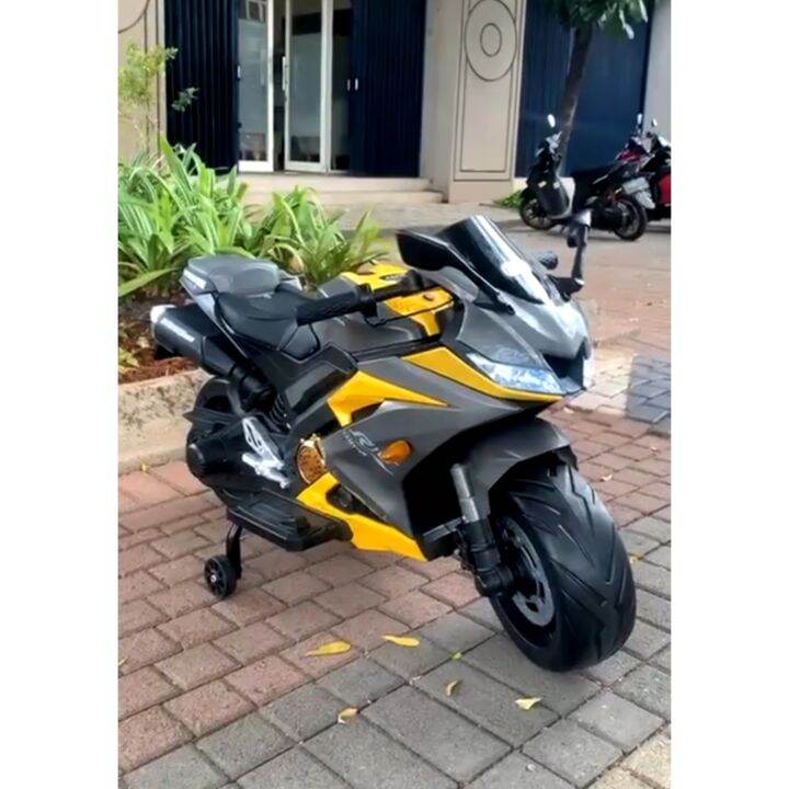 MOTOR AKI ANAK NINJA / R25 / GP Sport UKURAN JUMBO BAN FULL KARET JOK ...