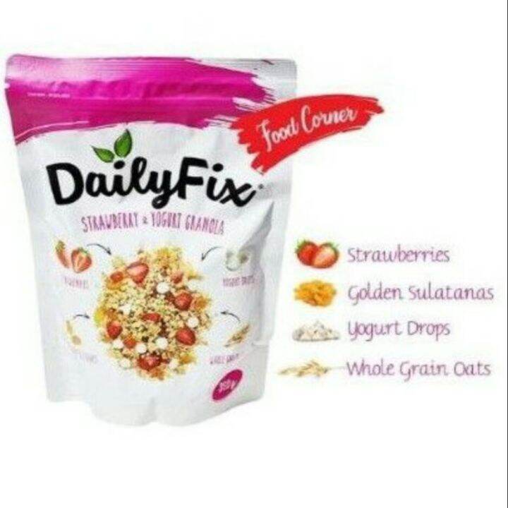 DailyFix Strawberry & Yogurt Granola 700g | Lazada PH