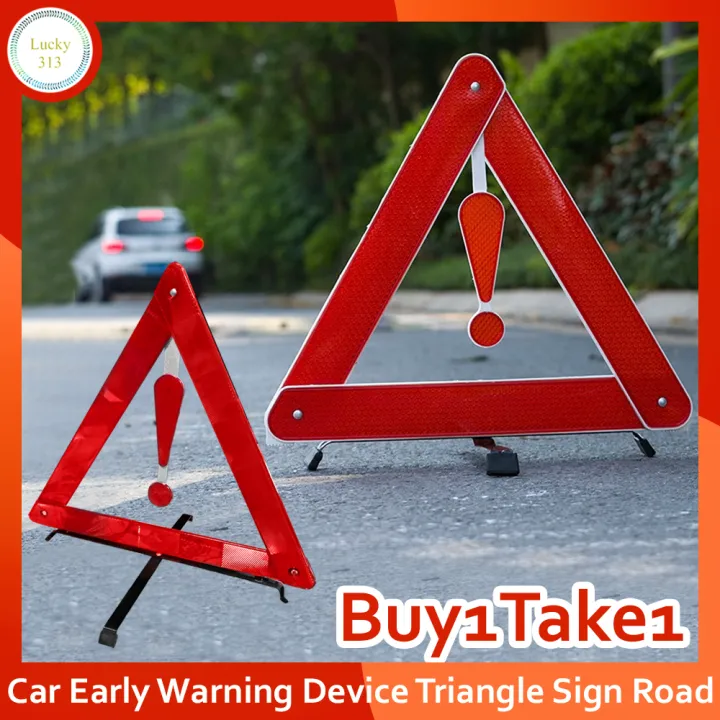 Lucky313 Car Early Warning Device Triangle Sign For Road Vehicles ...