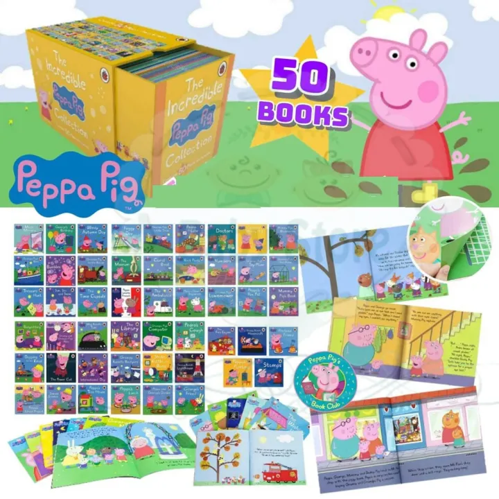 Peppa Pig The Incredible Collection (50 Books set) | Lazada