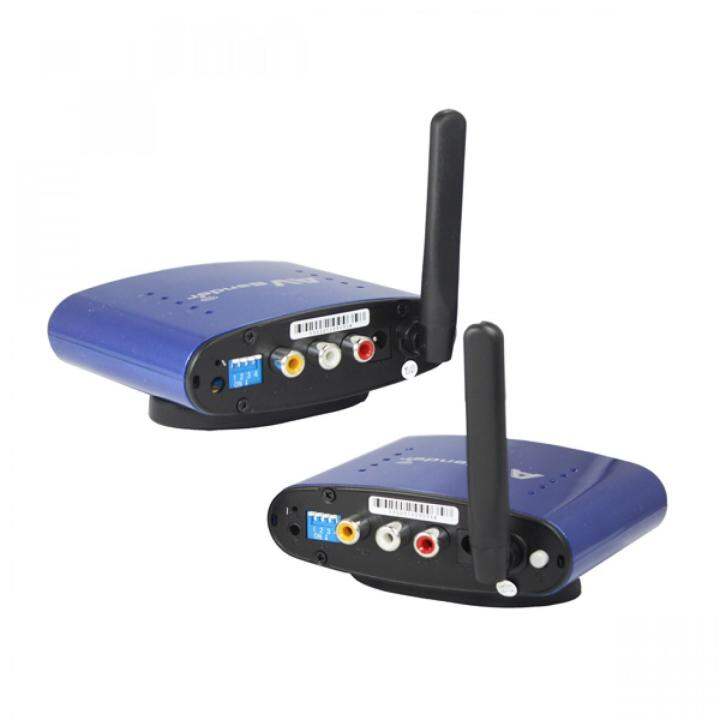 Wireless AV Coaxial Cable TV Sharing 2.4 GHz Transmitter Receiver ...