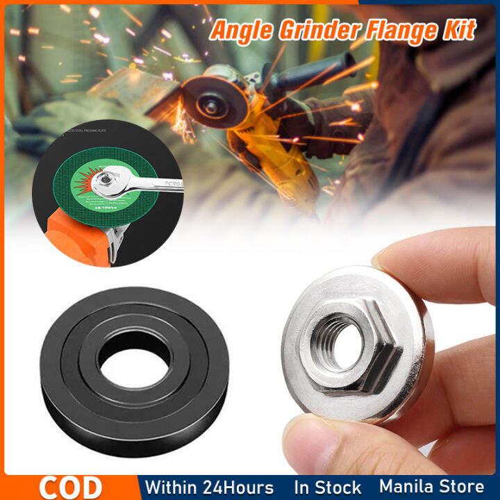 Inner Outer Flange Nut Angle Grinder Replacement Lock Nut Kit Fit 10mm ...