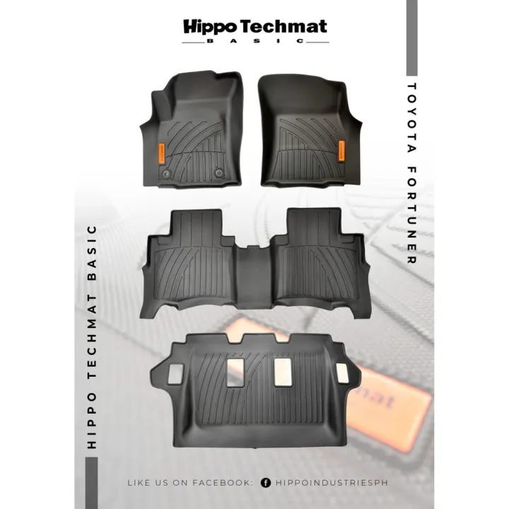 Toyota Fortuner / Innova 2016 Up Matting - Hippo Techmat Basic | Lazada PH