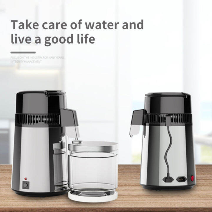 4L Pure Water Filters Distiller Electric Stainless Steel Household ...