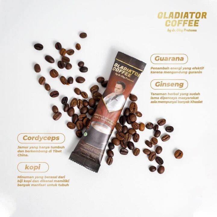 KOPI KESEHATAN GLADIATOR COFFEE BY DOKTER OKY PRATAMA | Lazada Indonesia
