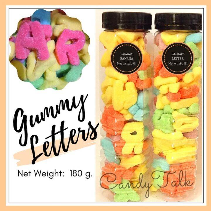 Gummy Letters 180g CandyTalk | Lazada PH