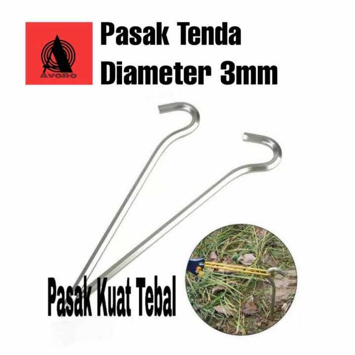 Pasak Tenda Camping\ Pasak Besi Galvanis | Lazada Indonesia