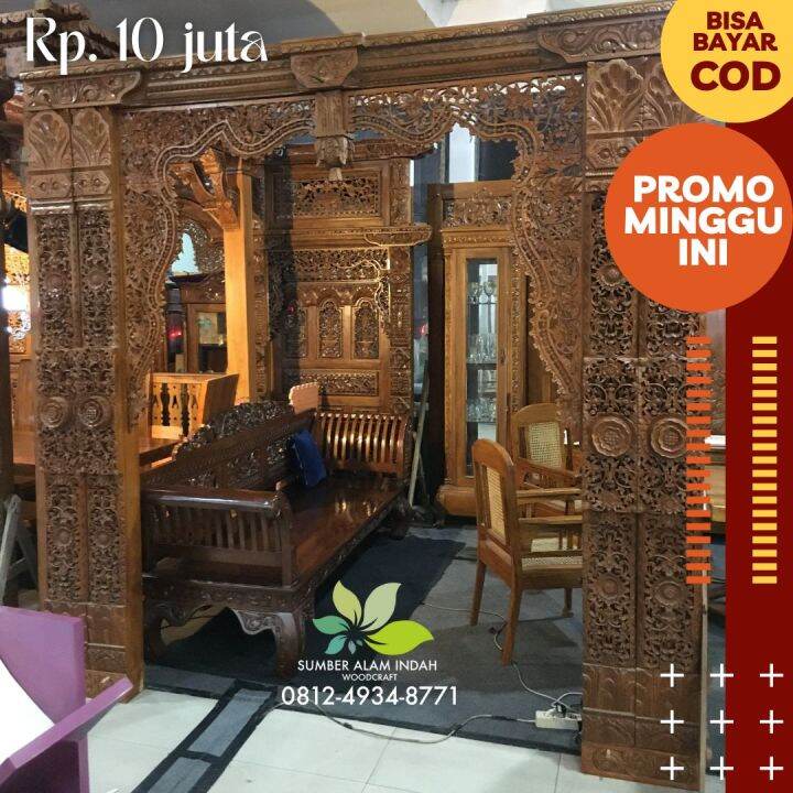 Kusen Gebyok Kayu Jati Berkualitas Lebar 3 Meter | Lazada Indonesia