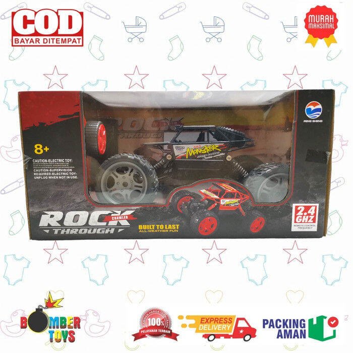MAINAN ANAK MOBIL REMOTE CONTROL RC ROCK CRAWLER BESI CLIMBER BATU R/C ...