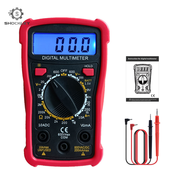 Shockley 20 position Digital Multimeter DC AC Voltmeter Ohm Volt Amp ...