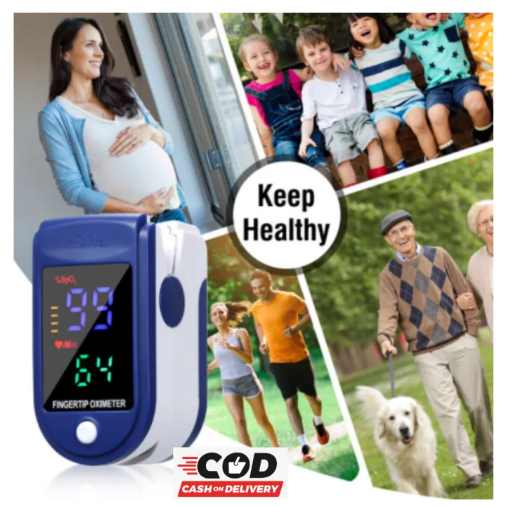 Home LED Digital Fingertip Pulse Oximeter Heart Rate Health PR Monitor ...