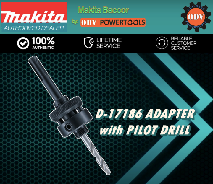 Makita D-17186 Adapter with Pilot Drill (13mm Drill) for BiM Hole Saw ...
