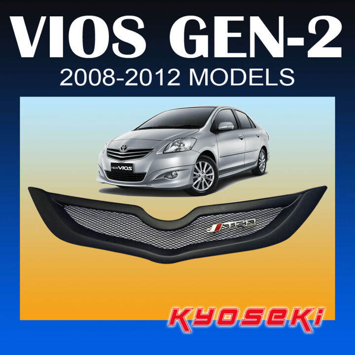 Vios 2008 up to 2012 (Front Mesh Grille with TRD Emblem ) Gen 2 Batman ...
