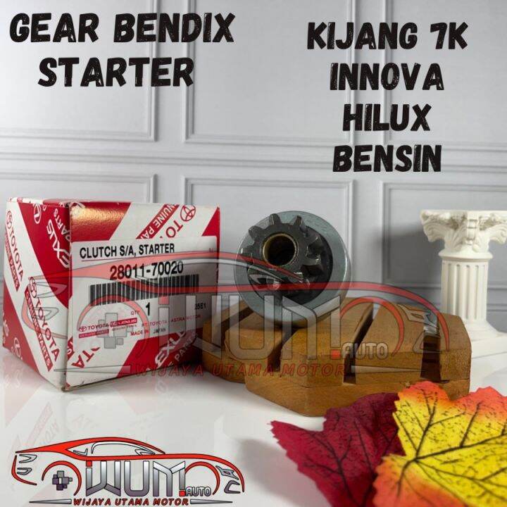 GEAR BENDIX STARTER GIGI BENDIK STATER KIJANG 7K INNOVA HILUX BENSIN ...