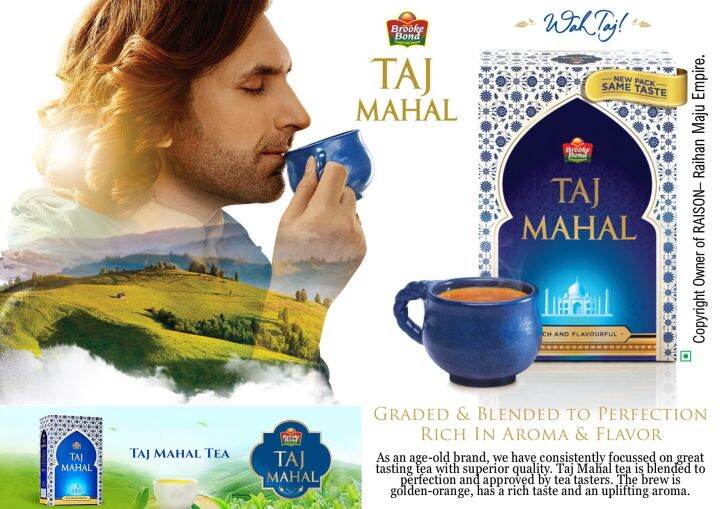 Brooke Bond TAJ MAHAL TEA 250gm - Graded & Blended to Perfection Rich ...