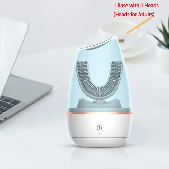 360 Degree Sonic Electric Toothbrush Automatic Silicone Ultrasonic ...
