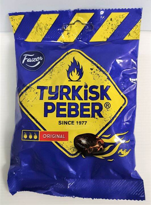Tyrkisk Peber Original, pepper liquorice, salmiakki turkin pippuri ...