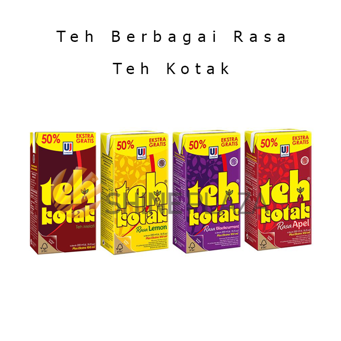 Teh Kotak Ultra Rasa Jasmine Apel Anggur Lemon Tea 300ml Ultrajaya ...