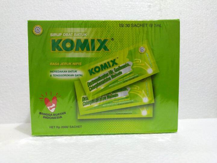 Komix Jeruk Nipis Syrup Box 1 Box Isi 30 Sachet | Lazada Indonesia