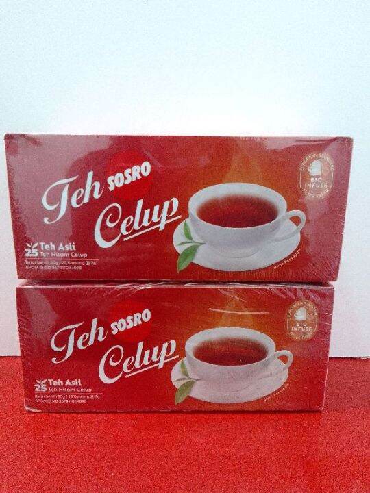 COD - Teh Sosro Celup isi 25 bag - (Teh Sosro Kemasan Box isi 25 Bag) 1 ...