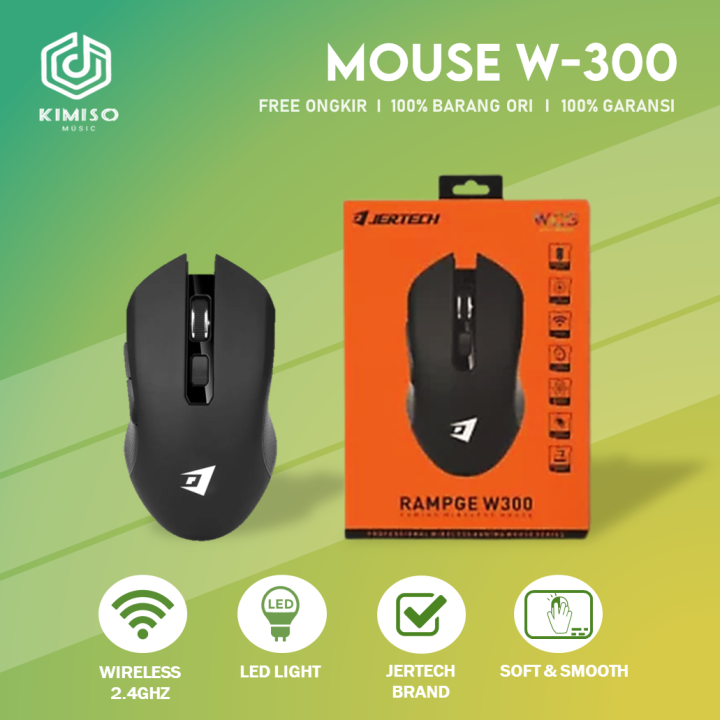 Mouse Wireless Jertech Rampage W300 LED Light Effect - KMS | Lazada ...