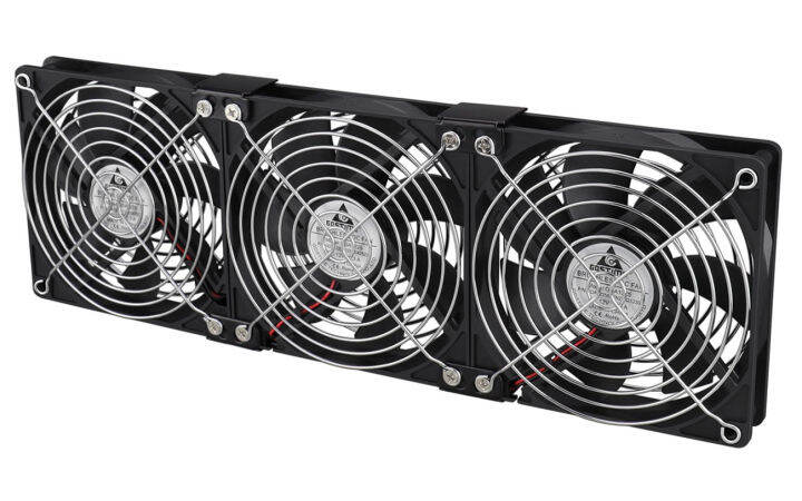 Gdstime DC 12V 220V 120mm 3000RPM Fan With controller Radiator fan 12cm ...