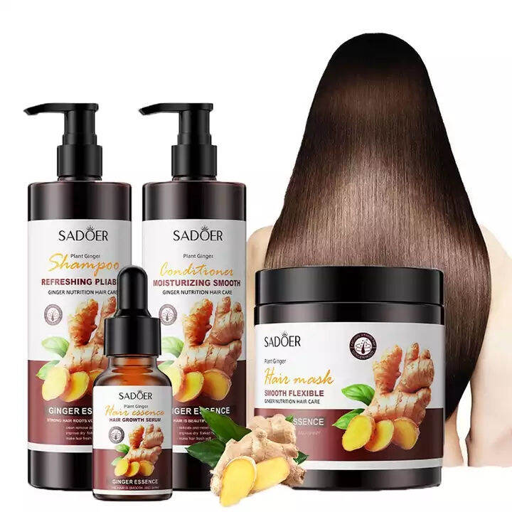 Sadoer 3in1 Ginger Orgainc Natural Gentle Hair Care Shampoo Conditioner