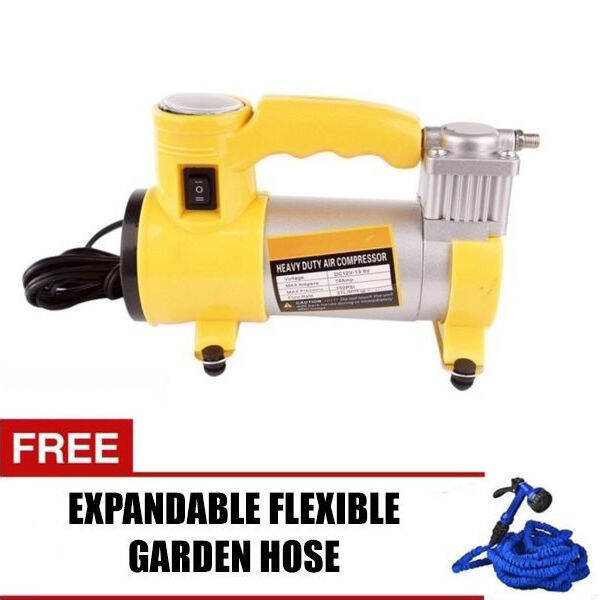 Keimav Quality Heavy Duty Air Compressor (Yellow) with Free Expandable ...