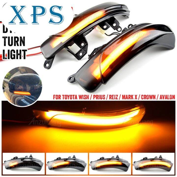 xupaishine LED Dynamic Turn Signal Light Side Mirror Sequential Lamps For Toyota Reiz Camry ...