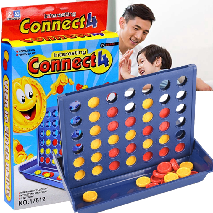Connect 4 Tic-Tac-Toe Fashion Board Game Connect 4 Kids Toys Gift ...
