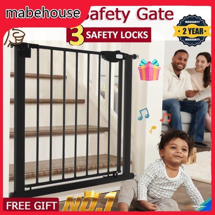75-500cm Safety Gate Guard Adjustable Security Fence Balcony Door ...