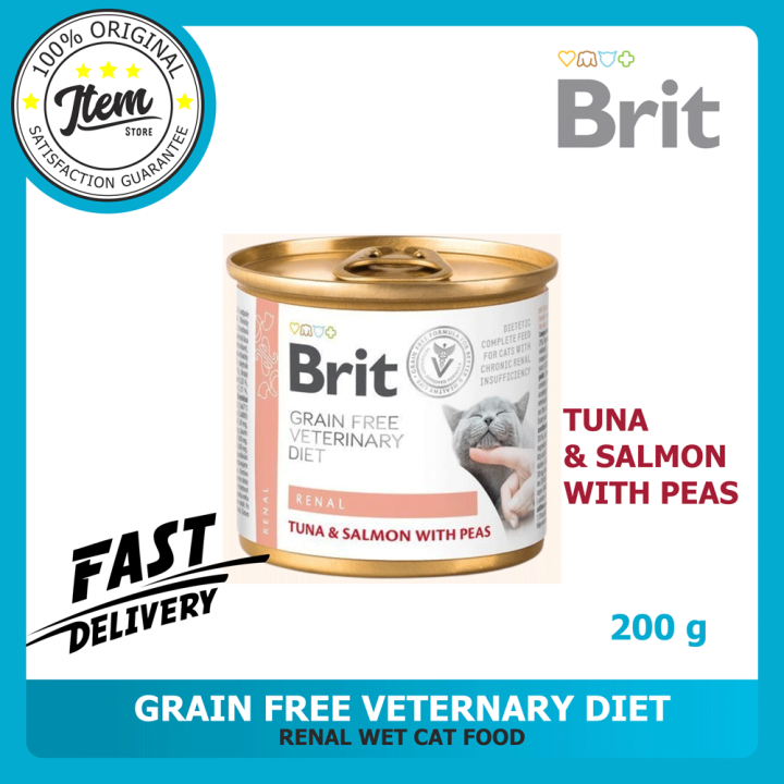BRIT GRAIN FREE VETERINARY DIET RENAL WET CAT FOOD 200G | Lazada PH