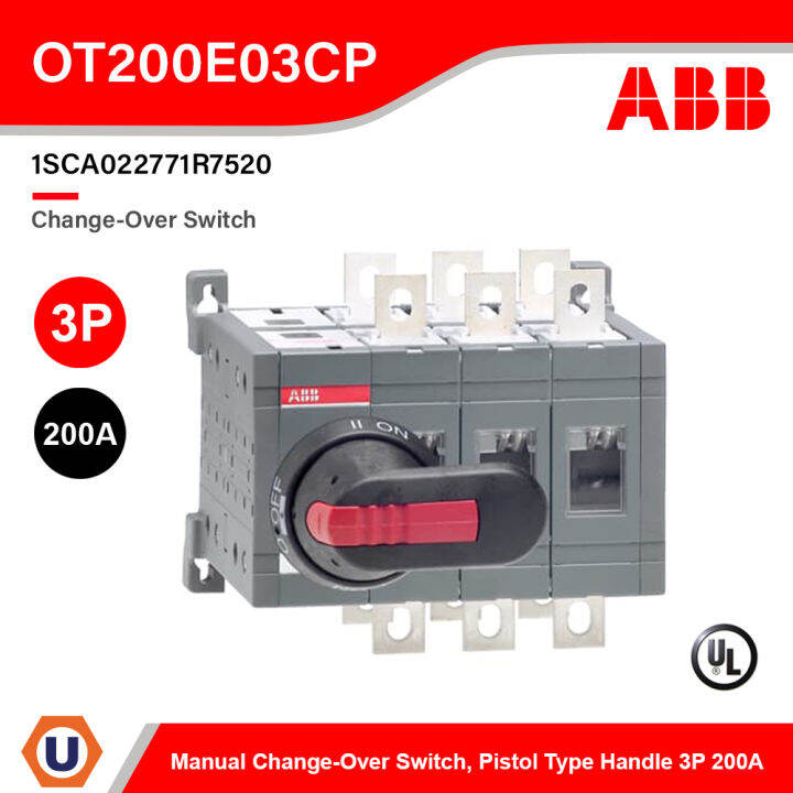 ABB Switch-Disconnector 3P,front Operated,base mountad 1SCA022712R7520 : OT200E03CP สั่งซื้อได้ ...