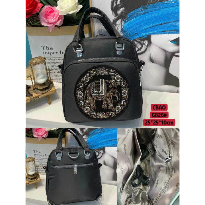 Tas 3 Fungsi Chibao G826 Gajah Hitam Polos Terbaru 2023 | Lazada Indonesia