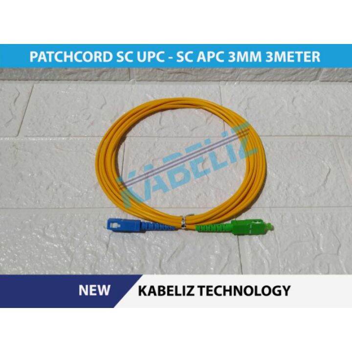 Patchcord sc upc sc apc Patchcore patcore patcord kabel fiber optic single mode patch cord patch ...