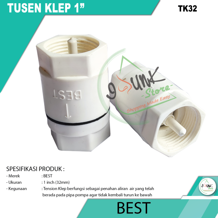 Tosen Foot Klep 1" Best / Tusen Klep Best / Tosen 1 Inch | Lazada Indonesia
