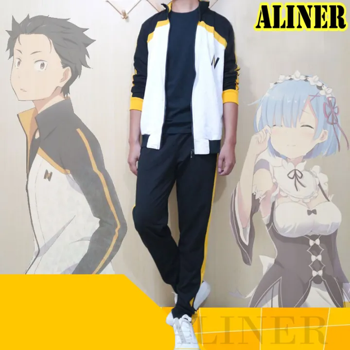 Ready Stock Re Zero Jacket Rezero Natsuki Subaru Anime Jacket Uni Sport Suit Cosplay Costume