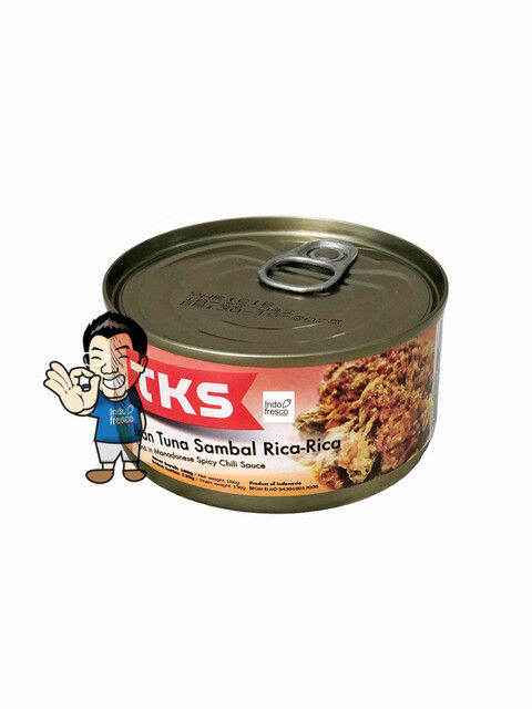 TKS Ikan Tuna Sambal Rica Kaleng- Tuna In Manadonese Spicy Chili Cans ...