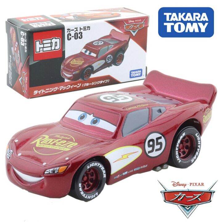 Tomy Tomica Pixar CARS C-03 Lightning Mcqueen (Cruising Type) Hot Pop ของเล่นเด็กยานยนต์ Diecast ...