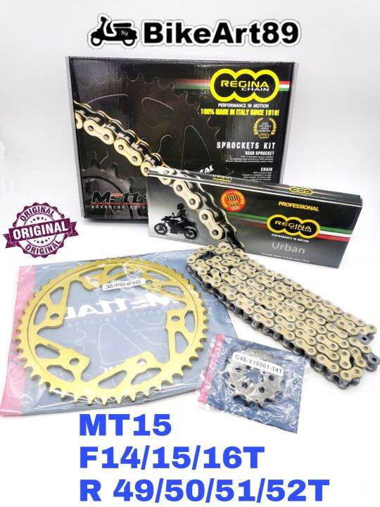 REGINA YAMAHA MT15 Sprocket Chain Kit Set Rantai Spoket ( Full Set ...
