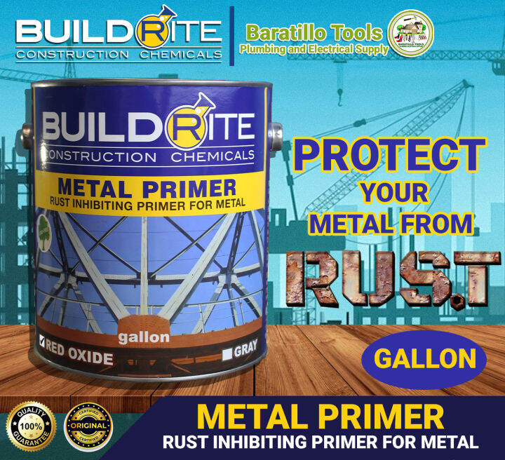 BUILDRITE METAL PRIMER RED OXIDE quality lead-free, oil-based, rust resistant primer | Lazada PH