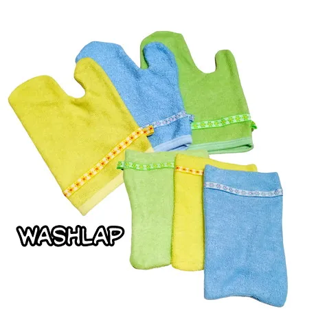 Waslap Mandi Bayi Model jari dan Model Kotak | Lazada Indonesia