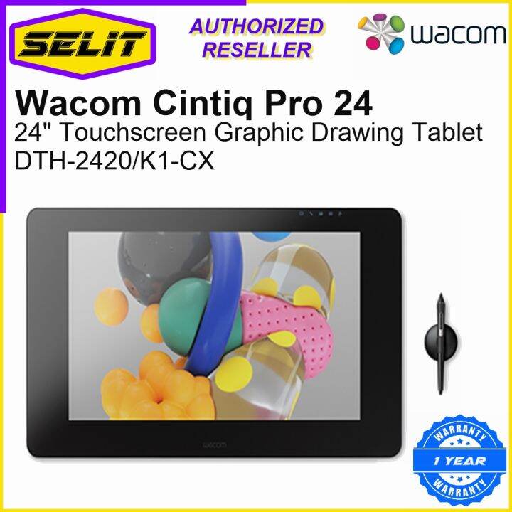 Wacom Cintiq Pro 24 24" Touchscreen Graphic Drawing Tablet DTH-2420/K1-CX [Selit Trading ...