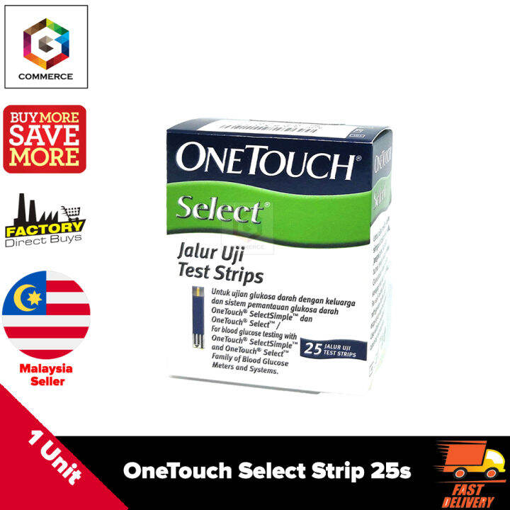 OneTouch Select Simple Test Strip 25S [ Exp 05 2024 ] | Lazada