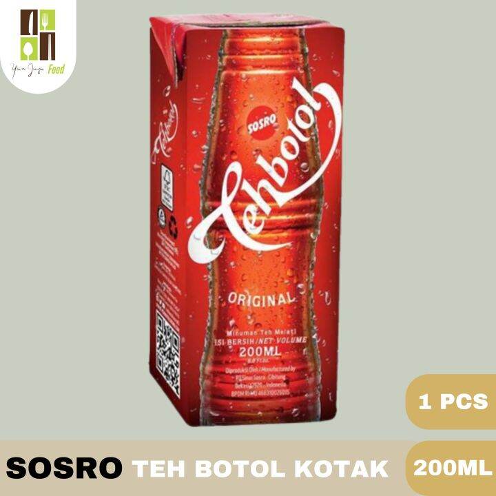 Teh Botol Sosro / Teh Botol Original / Kemasan Kotak 200 ML 1 PCS | Lazada Indonesia